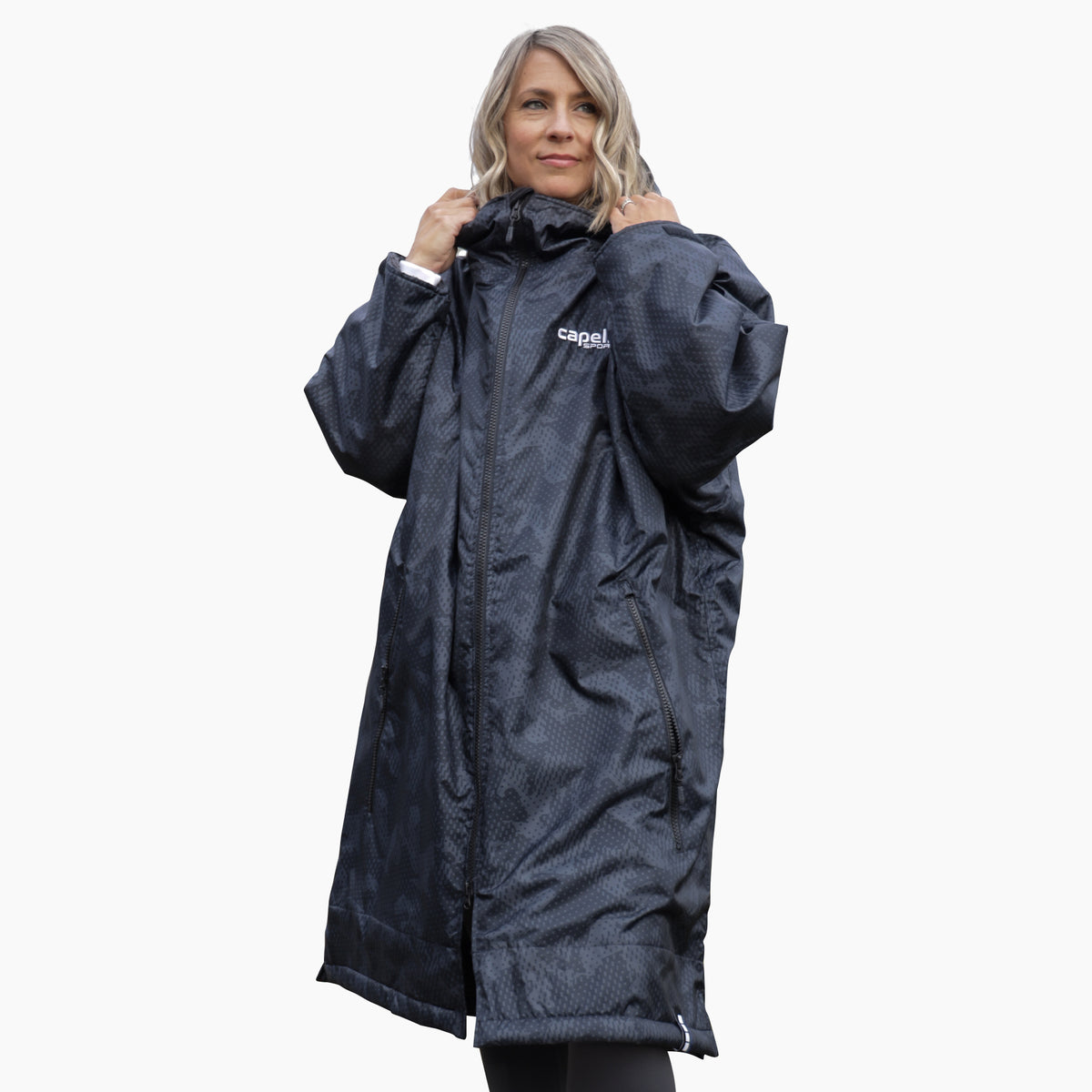ADULT UNISEX GEO CAMO SPECTATOR BLANKET JACKET – Capelli Sport
